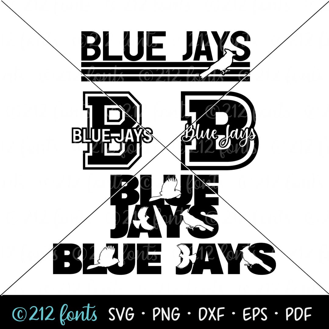 Blue Jays Mascot SVG Graphics Pack, Blue Jays School Png, School Mascot ...