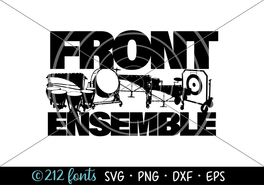 Front Ensemble SVG Pit Percussion Png Jpg Svg Format - Etsy