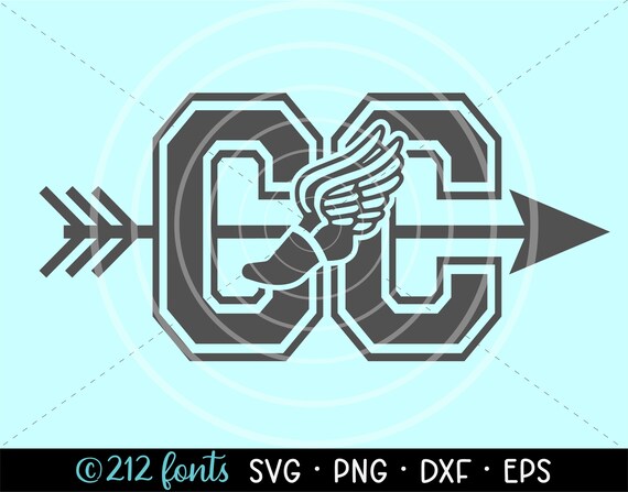 Cross Country CC Clip Art Cross Country Png Jpg Svg Format - Etsy