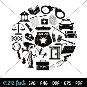 Law Enforcement Officer SVG, Police Png Criminal Justice Vector ...