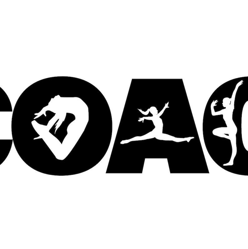 Gymnastics Coach Clip Art (svg, Png, Jpg, Eps) (digital Download ...