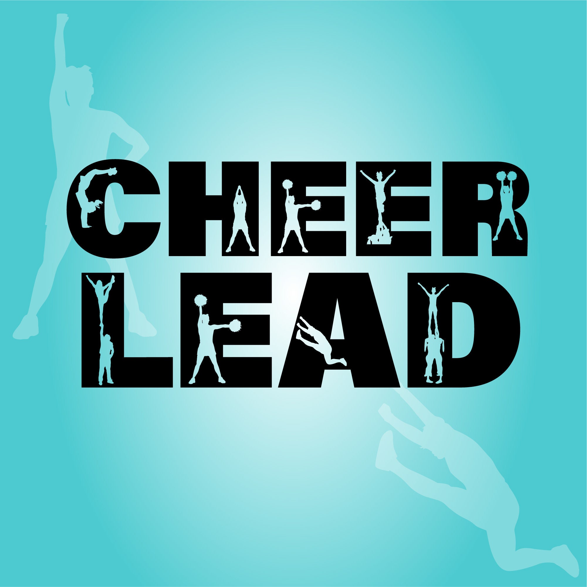 Cheerleader Alphabet Font: Cheer Caps Display (OTF) - Etsy