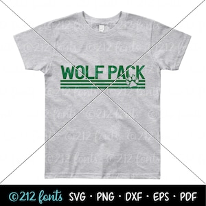 Wolf Pack Mascot SVG: School Team Graphics (cut Files) - Etsy