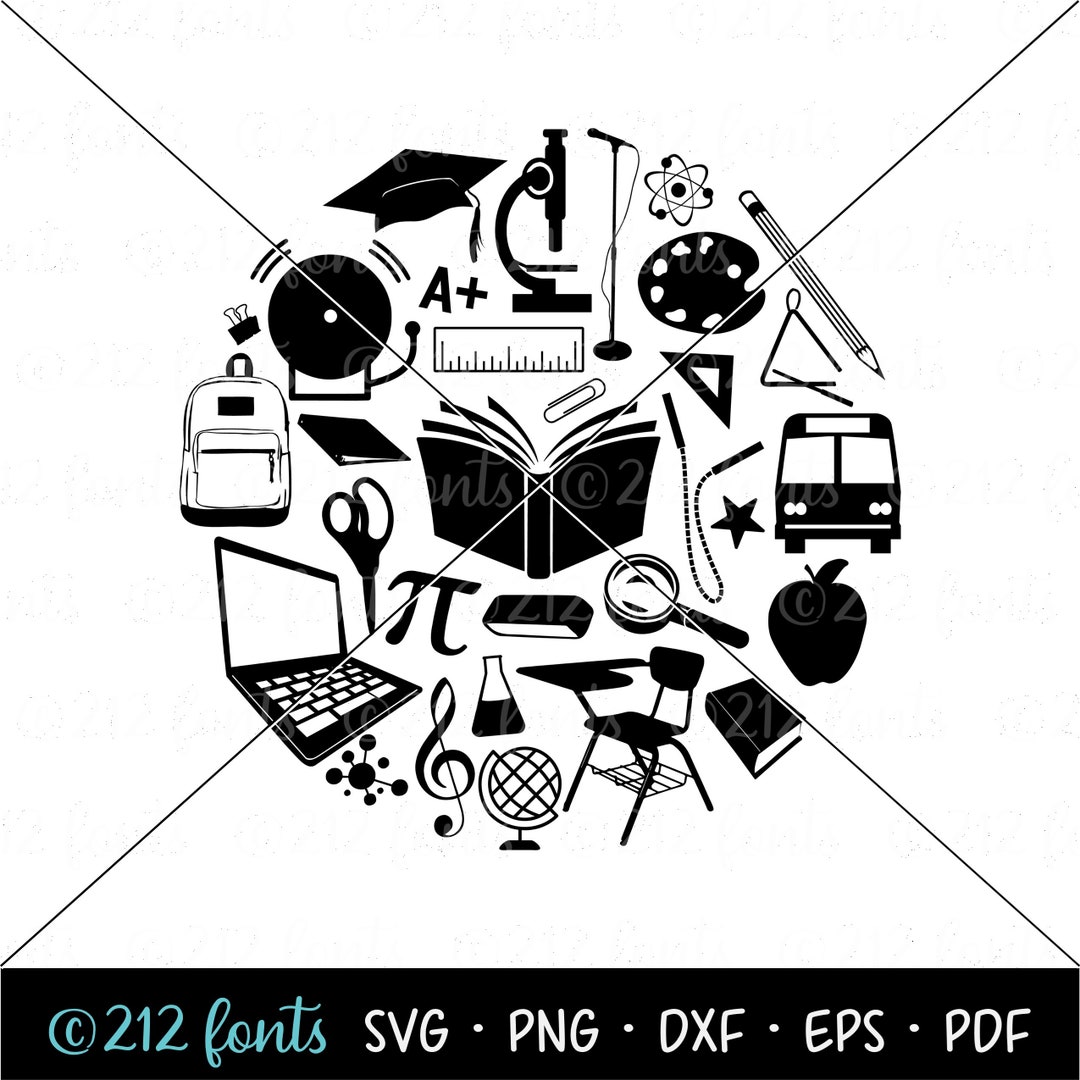 School Circle SVG, Teacher Png, Principal Svg, School Teacher Art ...