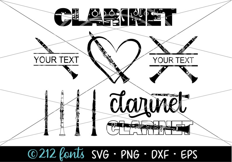 Clarinet Music Svg Pack Clarinet SVG Clarinet Silhouette - Etsy Australia