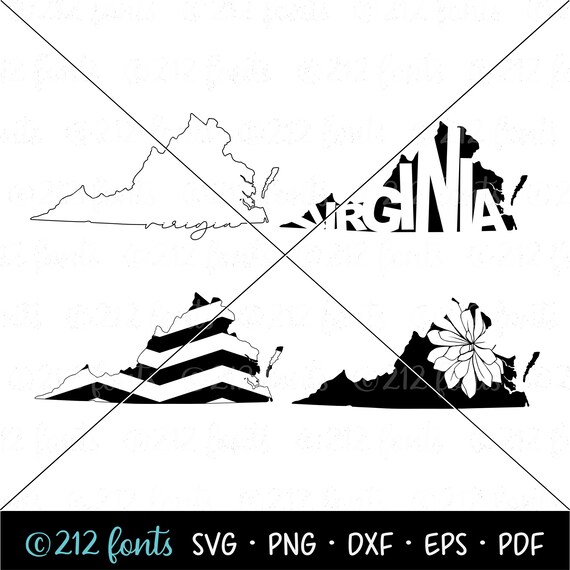 Virginia State Shape Outline