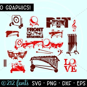 Pit Percussion Clip Art Front Ensemble Png Jpg Svg Format - Etsy