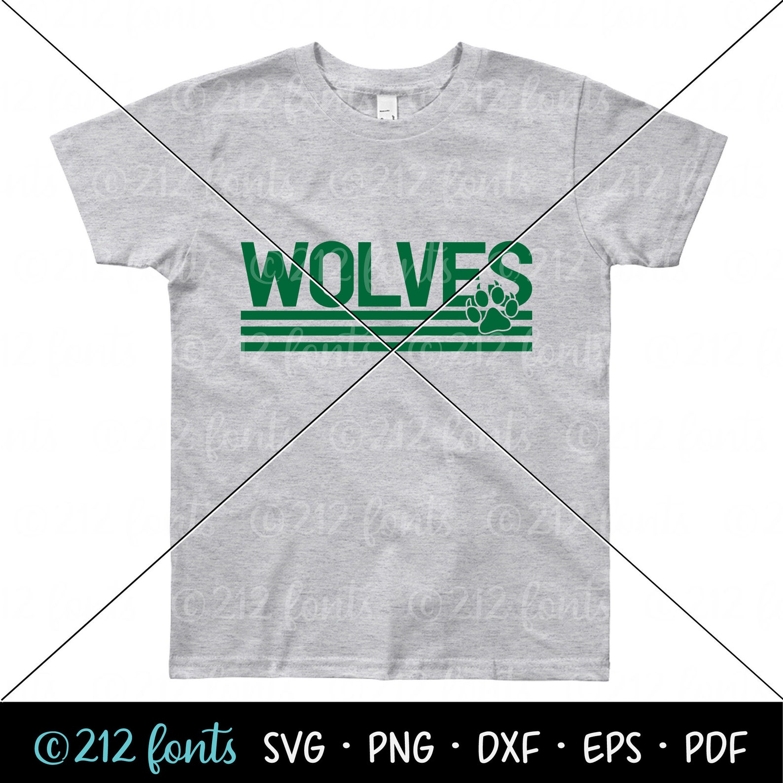 Wolves Mascot SVG Graphics Pack: School Team Clipart (digital Download ...
