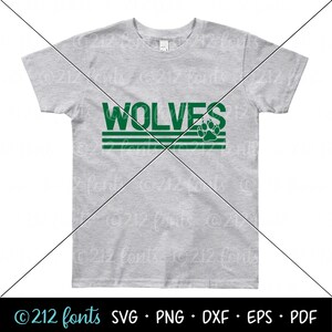 Wolves Mascot SVG Graphics Pack: School Team Clipart (digital Download ...