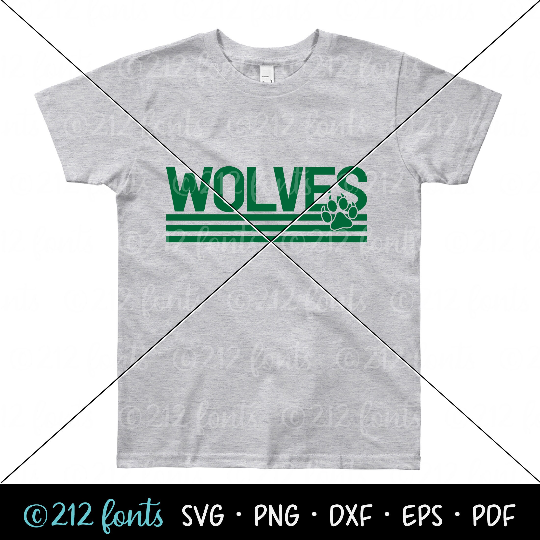 Wolves Mascot SVG Graphics Pack: School Team Clipart (digital Download ...