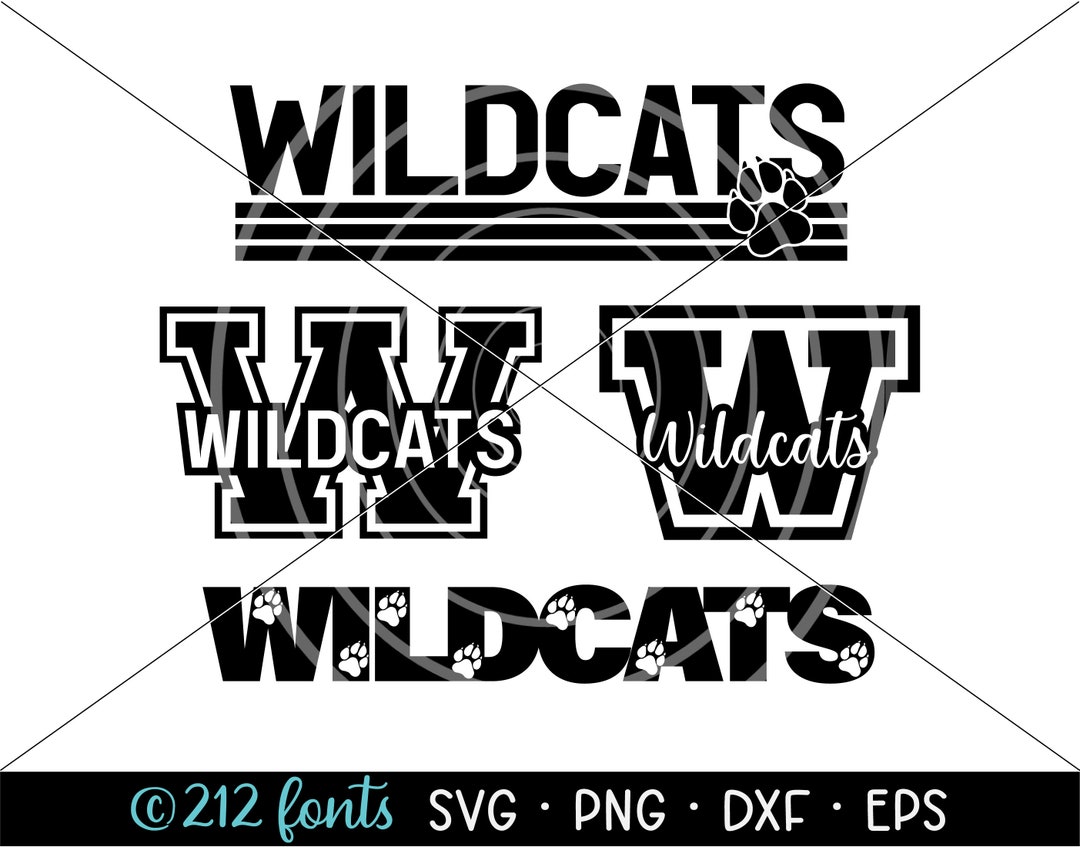 Wildcats Mascot SVG, Wildcat School Png, Wildcats Svg, School Mascot ...