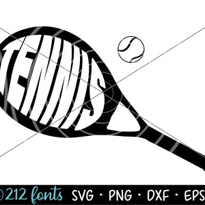 Tennis Racquet Word Art: Team & Coach Gift (digital Download) - Etsy