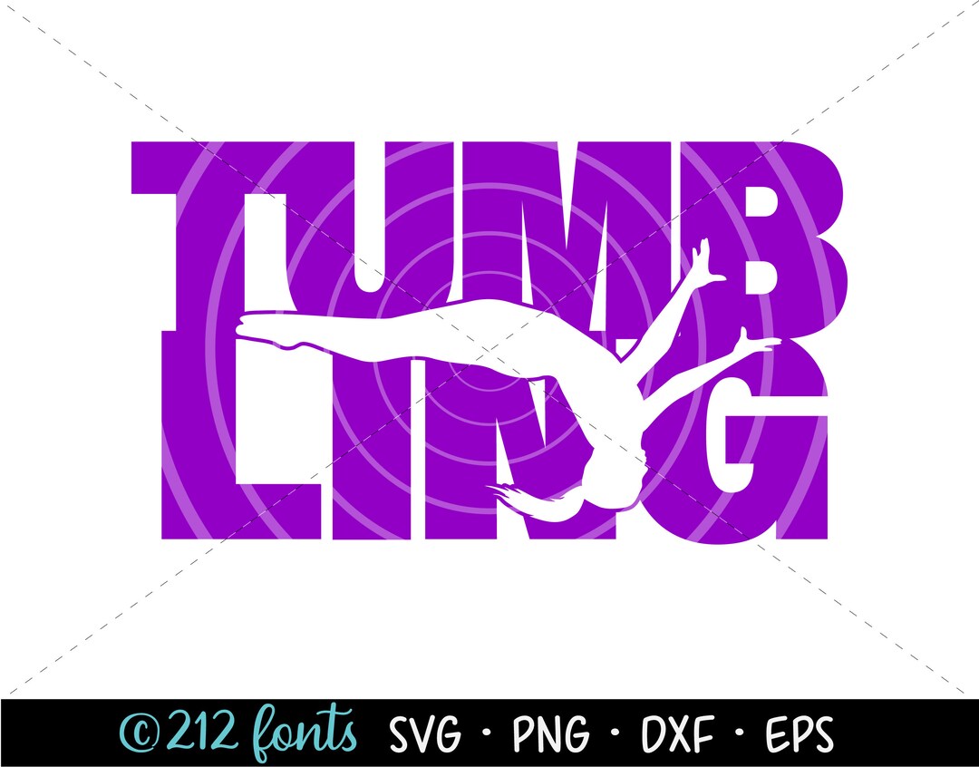 Tumbling Word Art Gymnast Png Jpg Svg Digital Tumbling JPG - Etsy UK