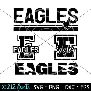 Eagles Mascot SVG, Eagles School Png, Eagles Svg, School Mascot Art ...