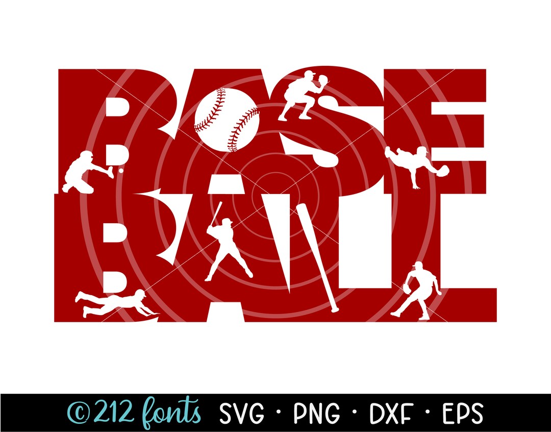 Baseball Word Art SVG Baseball Clip Art Baseball Png Jpg - Etsy