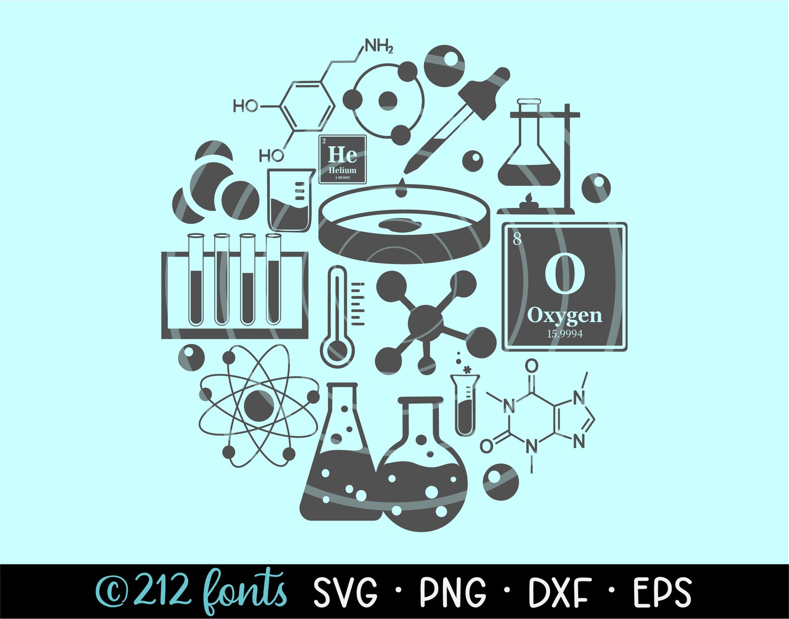 Chemistry SVG Chem Teacher Png Chemistry Icons Svg Digital - Etsy