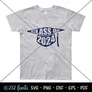 Class of 2024 Grad Clip Art, Graduation Cap PNG Jpg Eps, 2024 Grad ...