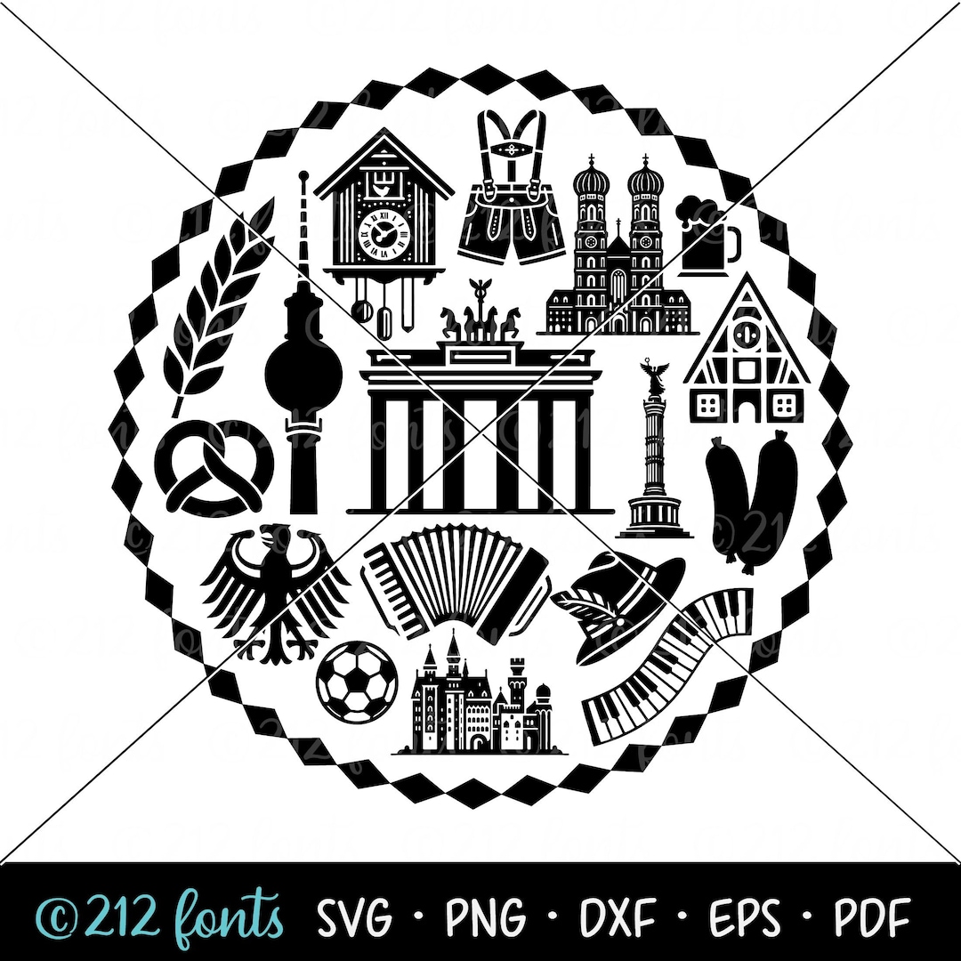 Germany Country SVG Circle Graphic Deutsch, Germany Graphics ...
