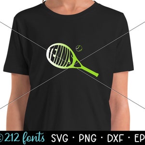 Tennis Racquet Word Art, Tennis Racket Png, Jpg Svg Format, Digital ...