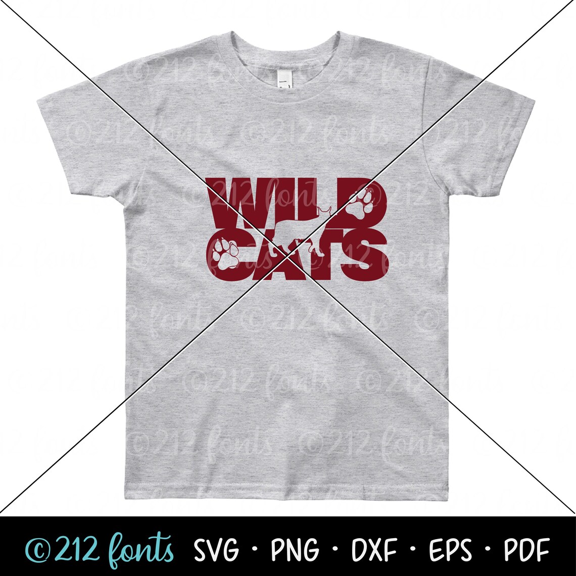 Wildcats Mascot SVG: School Team Graphics (digital Files) - Etsy