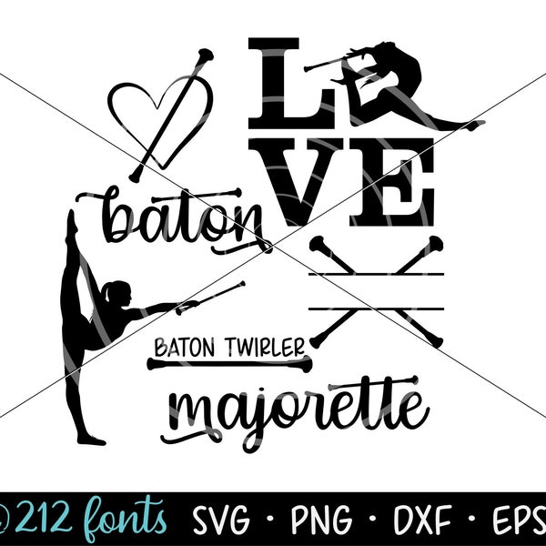 Majorette Svg - Etsy