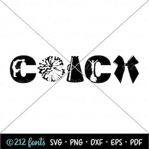 Cheer Coach Graphic, Cheerleading Clip Art SVG PNG Jpg Eps - Etsy