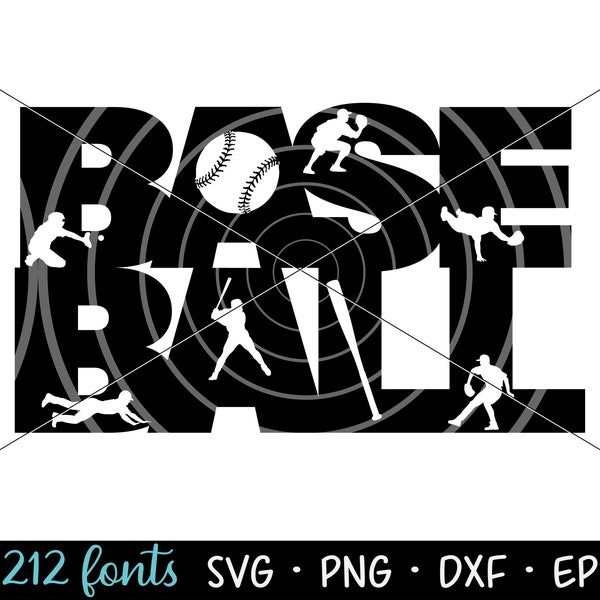 Baseball Word Art Svg - Etsy