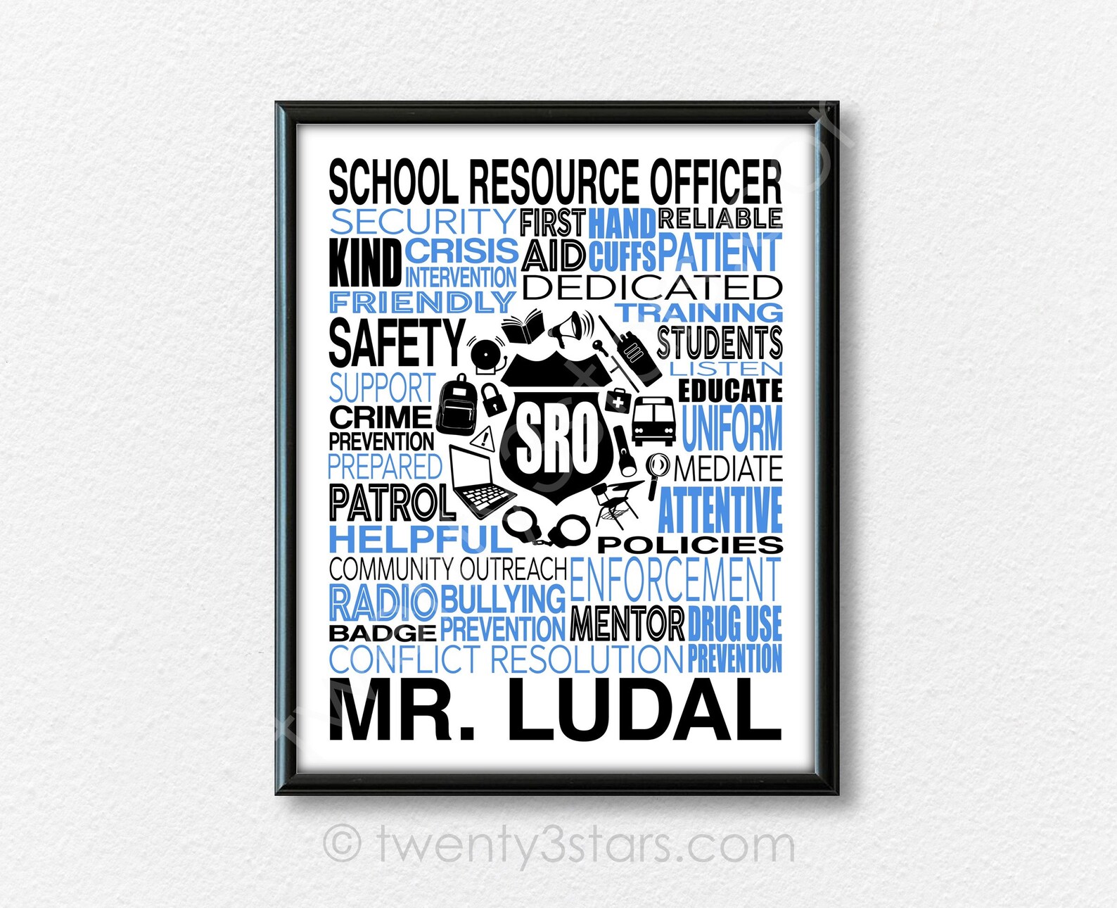 School Resource Officer Graphic, SRO SVG, Hall Monitor Art (digital ...