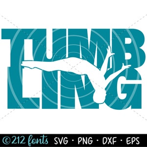 Tumbling Word Art: Gymnastics Cut Files (SVG, PNG, JPG) - Etsy