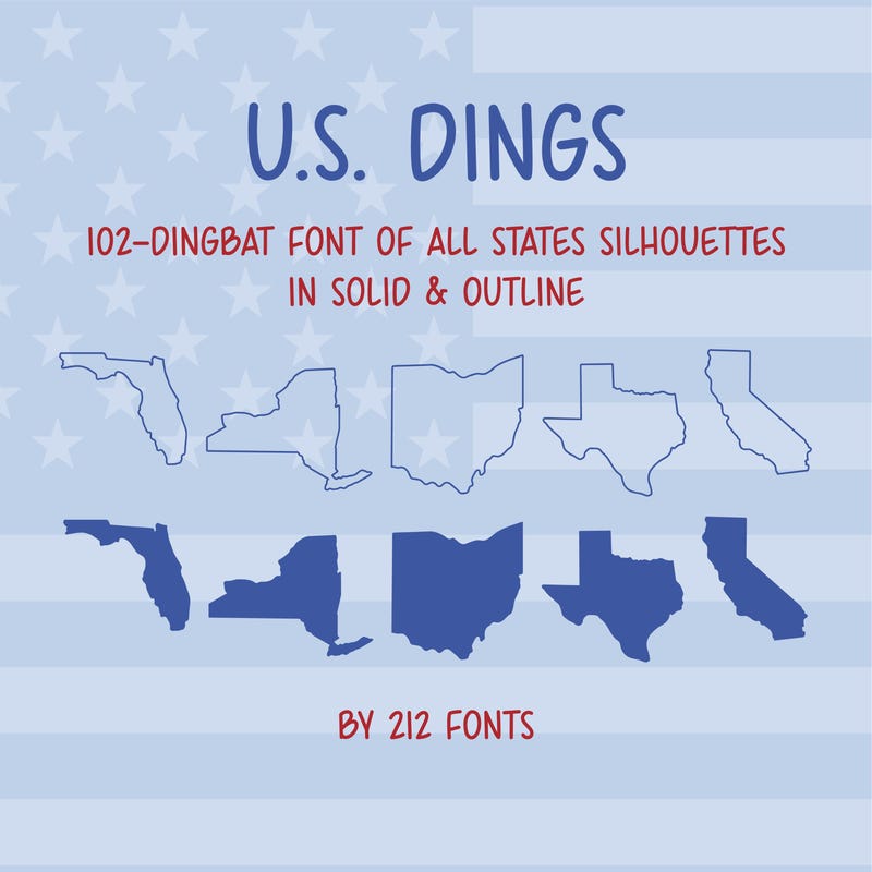 United States of America Font - Etsy