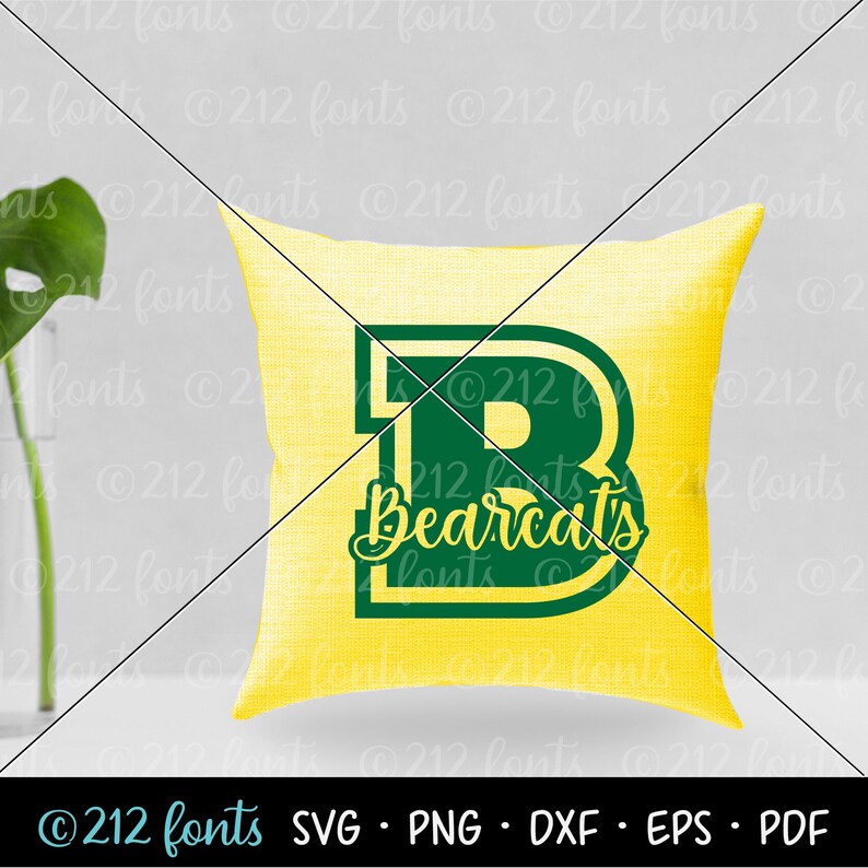 Bearcats Mascot SVG Graphics Pack: School Team Art (digital Download ...