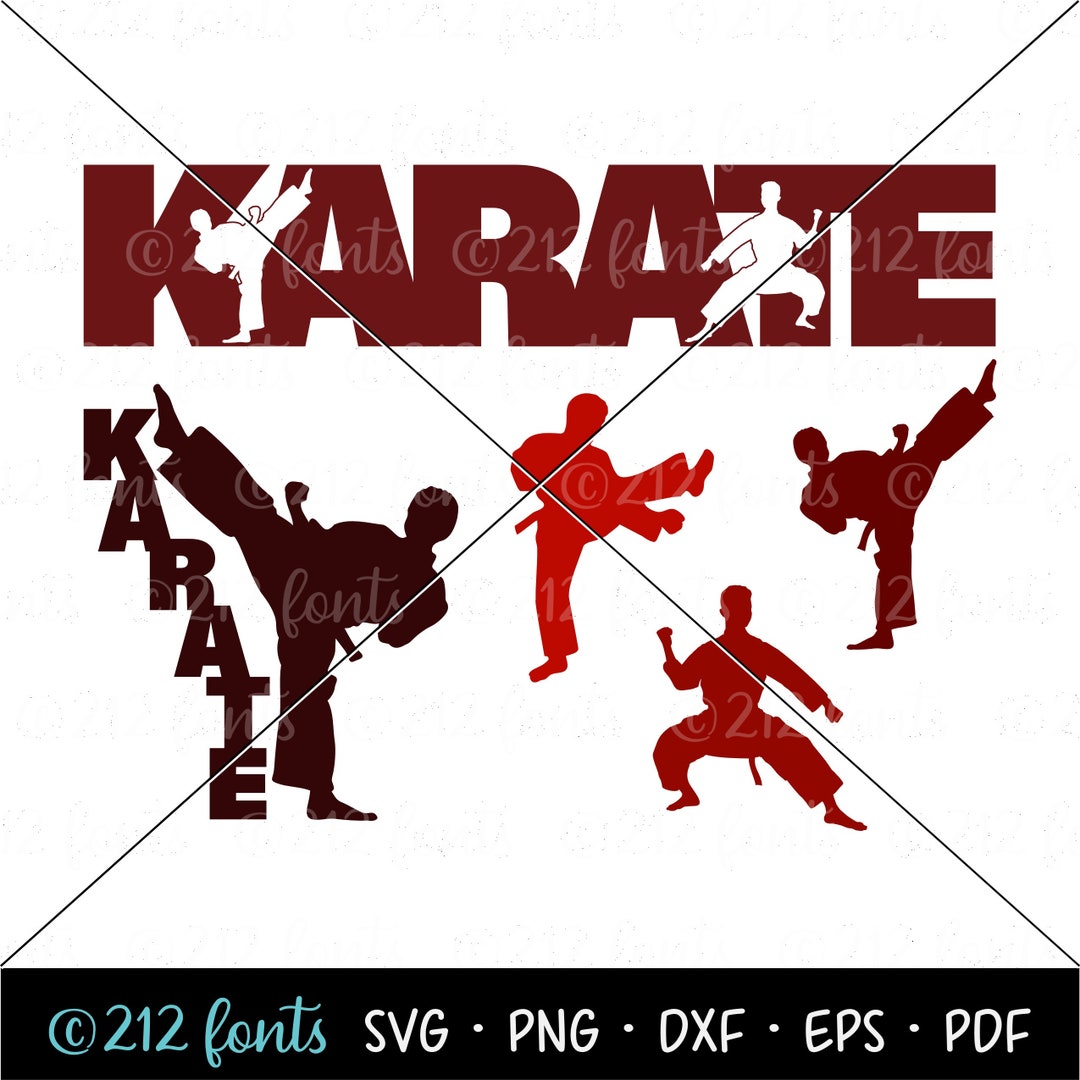 Karate SVG Pack, Karate Clip Art Png, Martial Arts Svg, Digital Karate ...