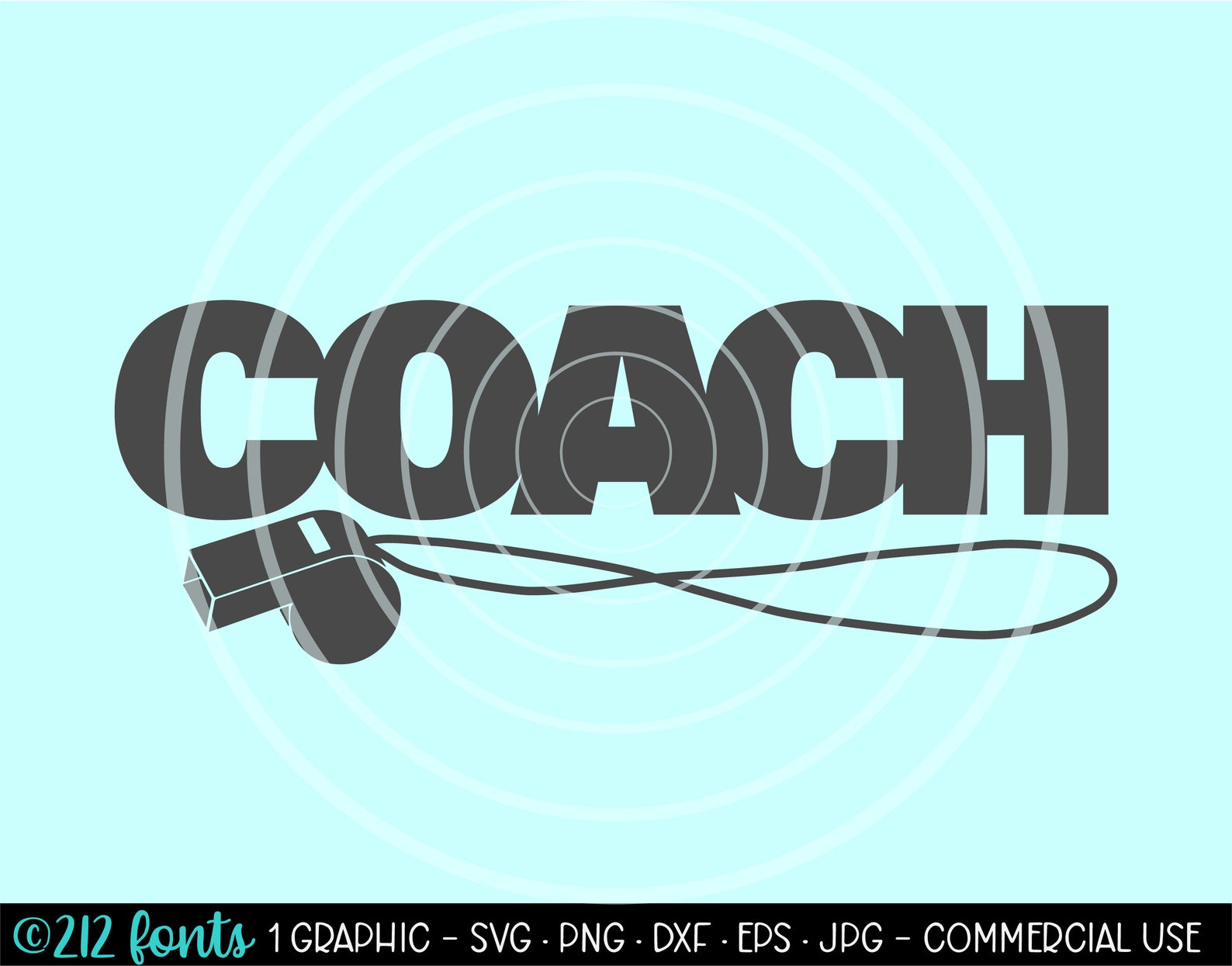 Coach Whistle Clip Art Svgs Coach PNG Jpg Eps Digital Coach - Etsy