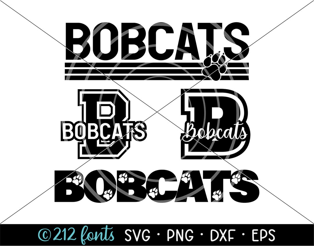 Bobcats Mascot SVG, Bobcats School Png, Bobcats Svg, School Mascot Art ...