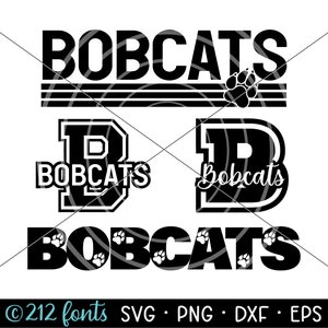 Bobcats Mascot SVG, Bobcats School Png, Bobcats Svg, School Mascot Art ...