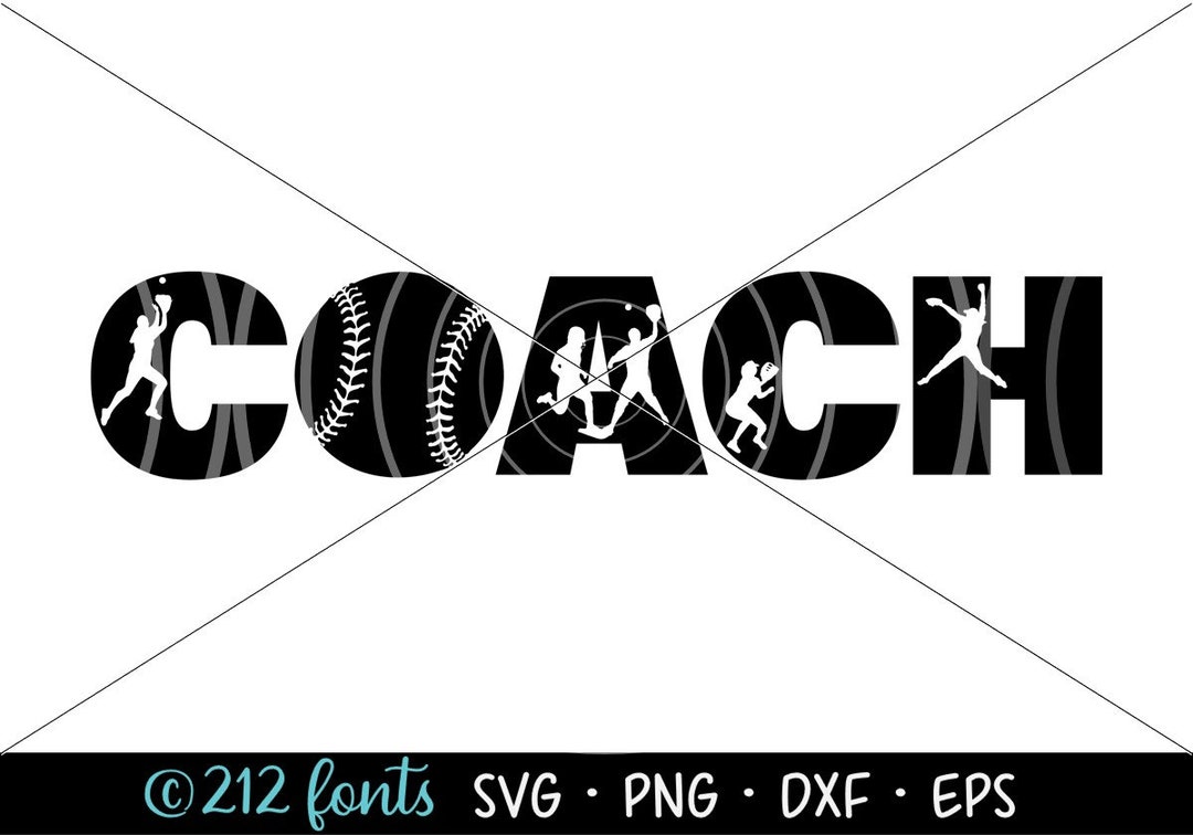 Softball Coach Clip Art Softball Png Jpg and SVG Format - Etsy