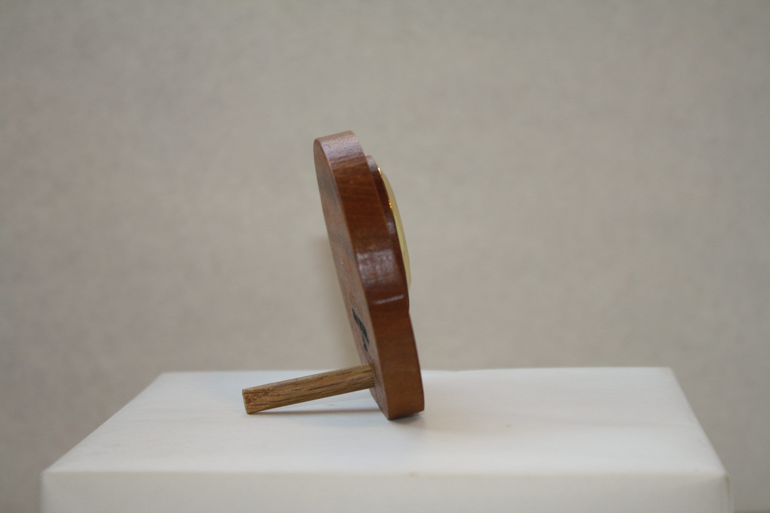 Osage Orange Circular Desk Clock - Etsy