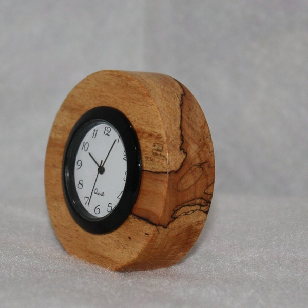 Turned Wood Clock - Etsy
