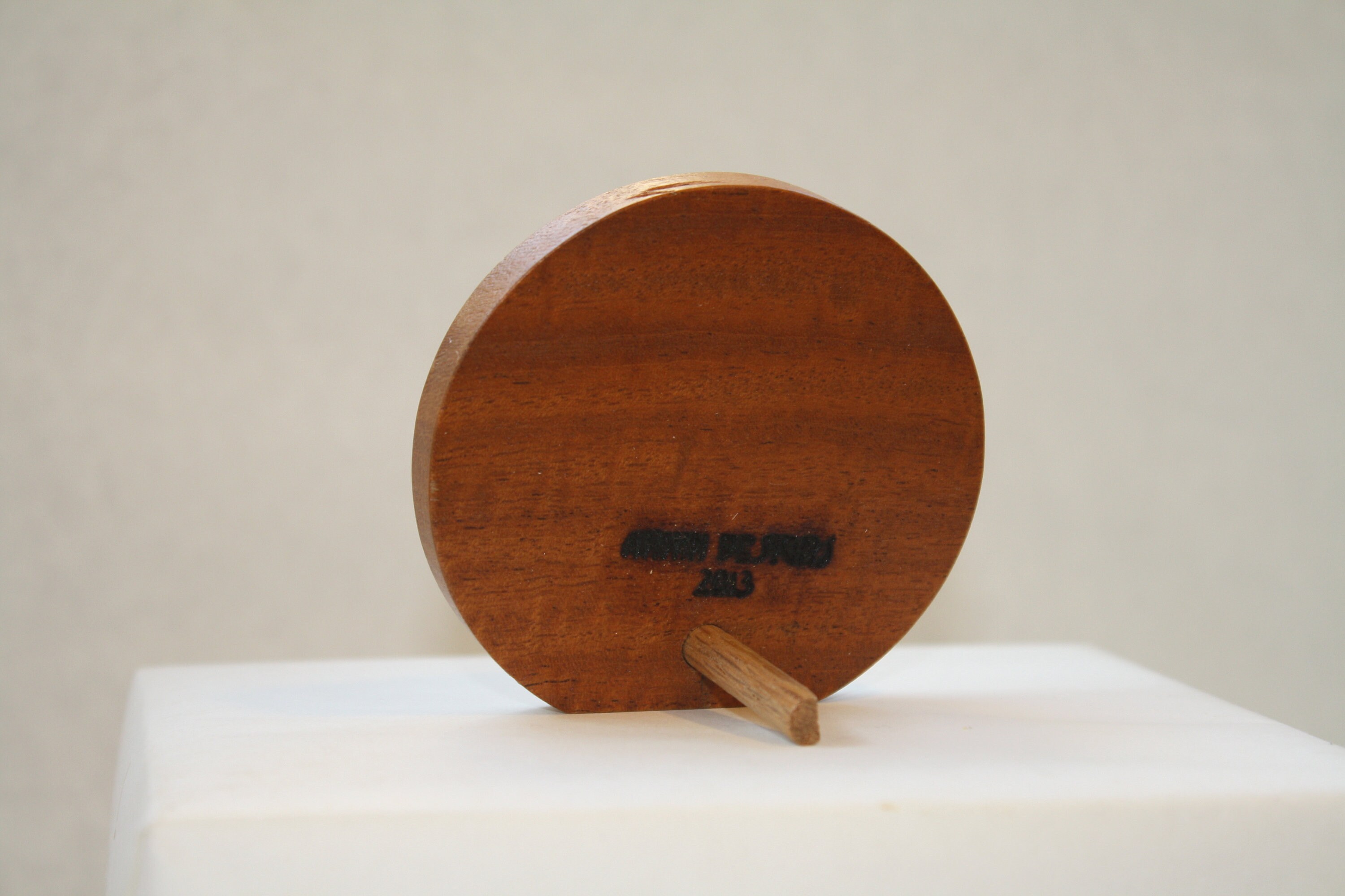 Osage Orange Circular Desk Clock - Etsy