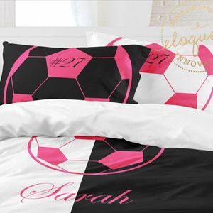 Soccer Comforter Set for Girls or Boys Personalized Soccer - Etsy