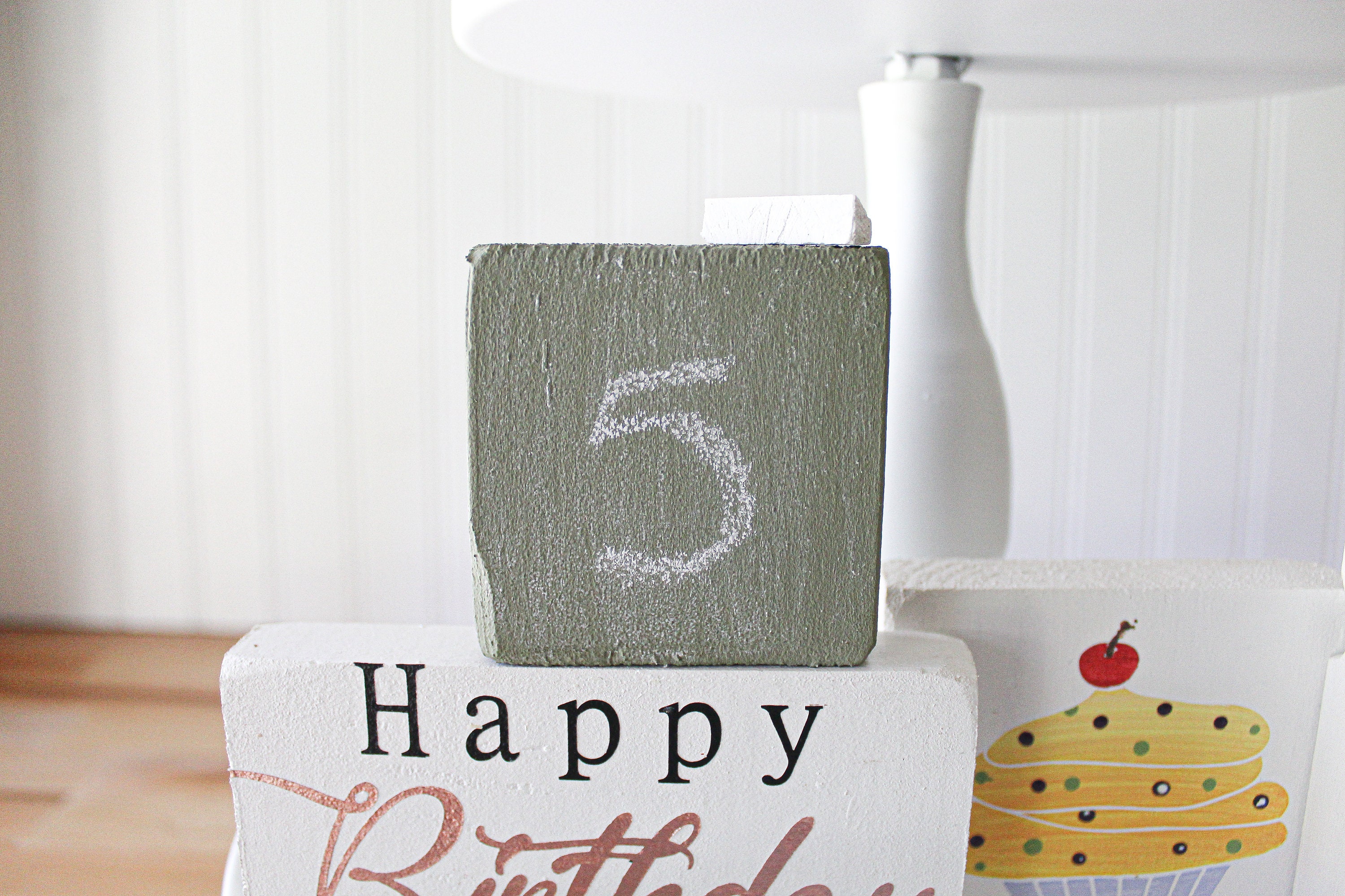 Birthday Decor Happy Birthday Signs Modern Farmhouse Tiered | Etsy