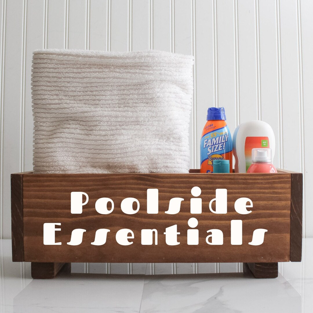 Summer Storage Poolside Storage Box Pool Organizer Box - Etsy