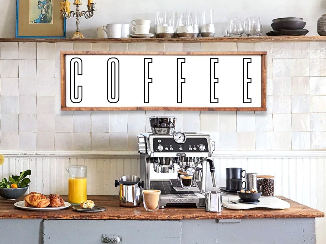 Coffee Bar Sign Coffee Wall Decor but First Coffee Coffeed - Etsy