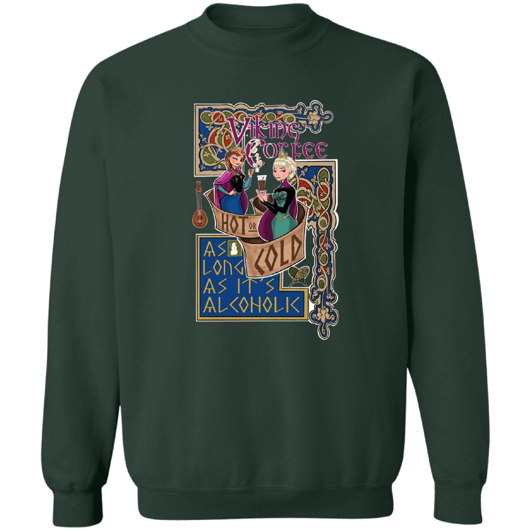 Disney Inspired Sweatshirt, Frozen, Elsa and Anna, Viking Coffee ...