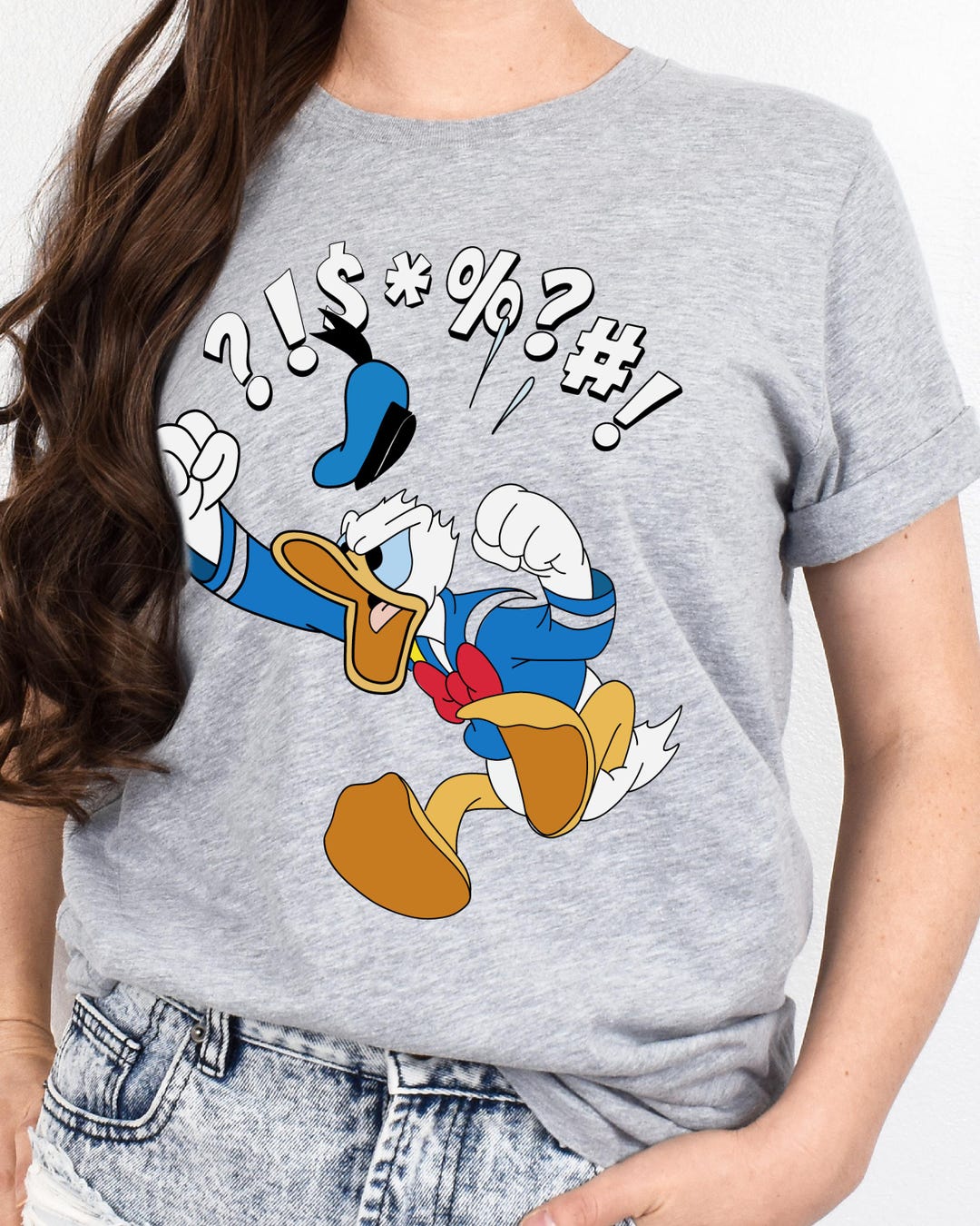 Retro Donald Duck Mood Cartoon PNG, Disney Instant Digital Download ...
