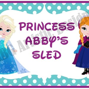 Stroller Tag - Custom, Personalized, Frozen Disney Vacation Tag for ...