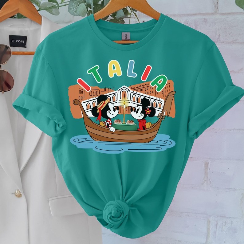 Disney's EPCOT Italy Pavilion Tee, Retro Mickey Minnie Tee, EPCOT World ...