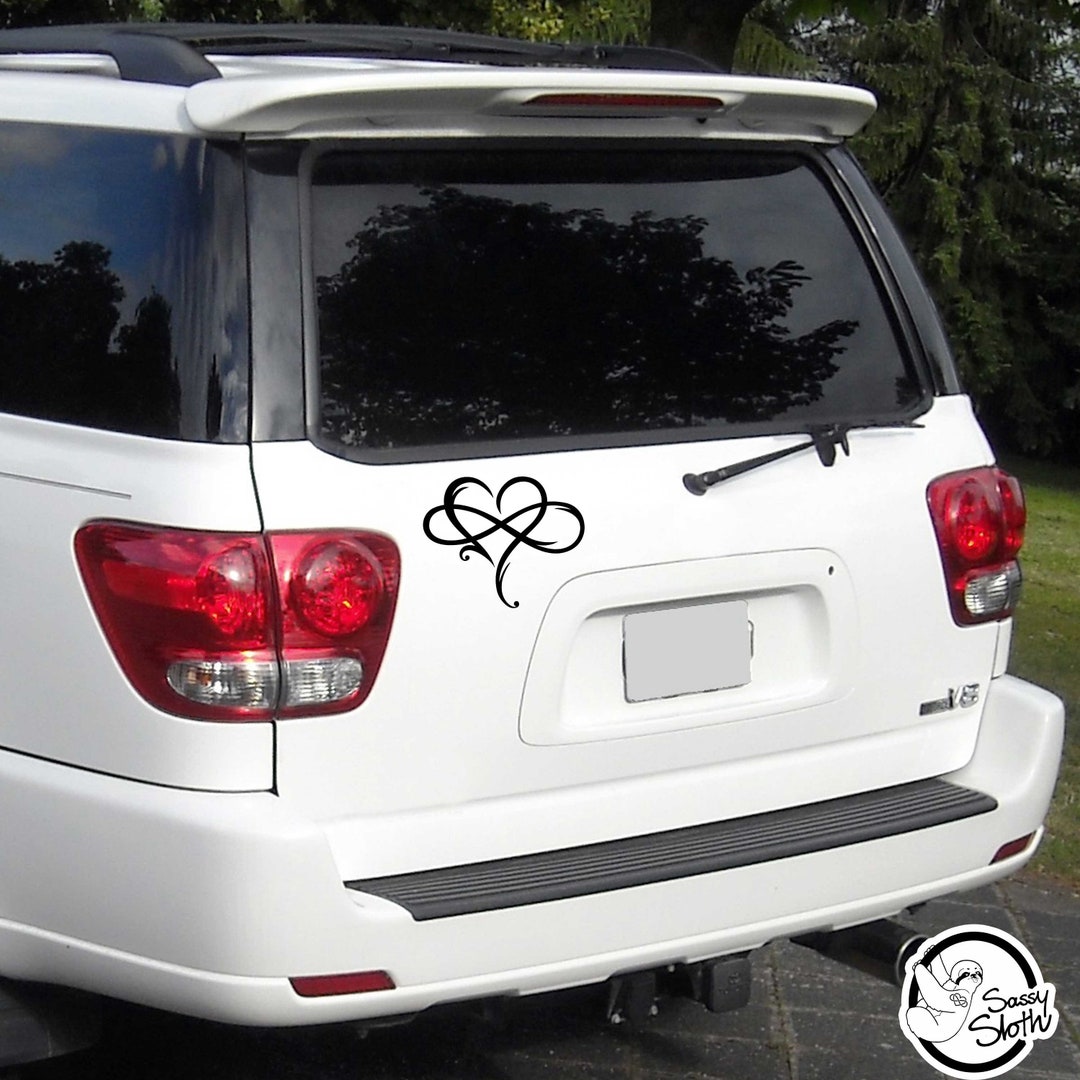 Polyamory Infinity Heart Decal: Pride Symbol Sticker - Etsy