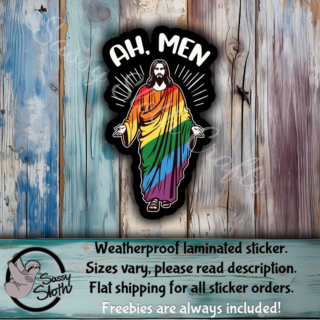 Ah Men LGBTQ Stickers Pride Month Funny Adult Stickers - Etsy