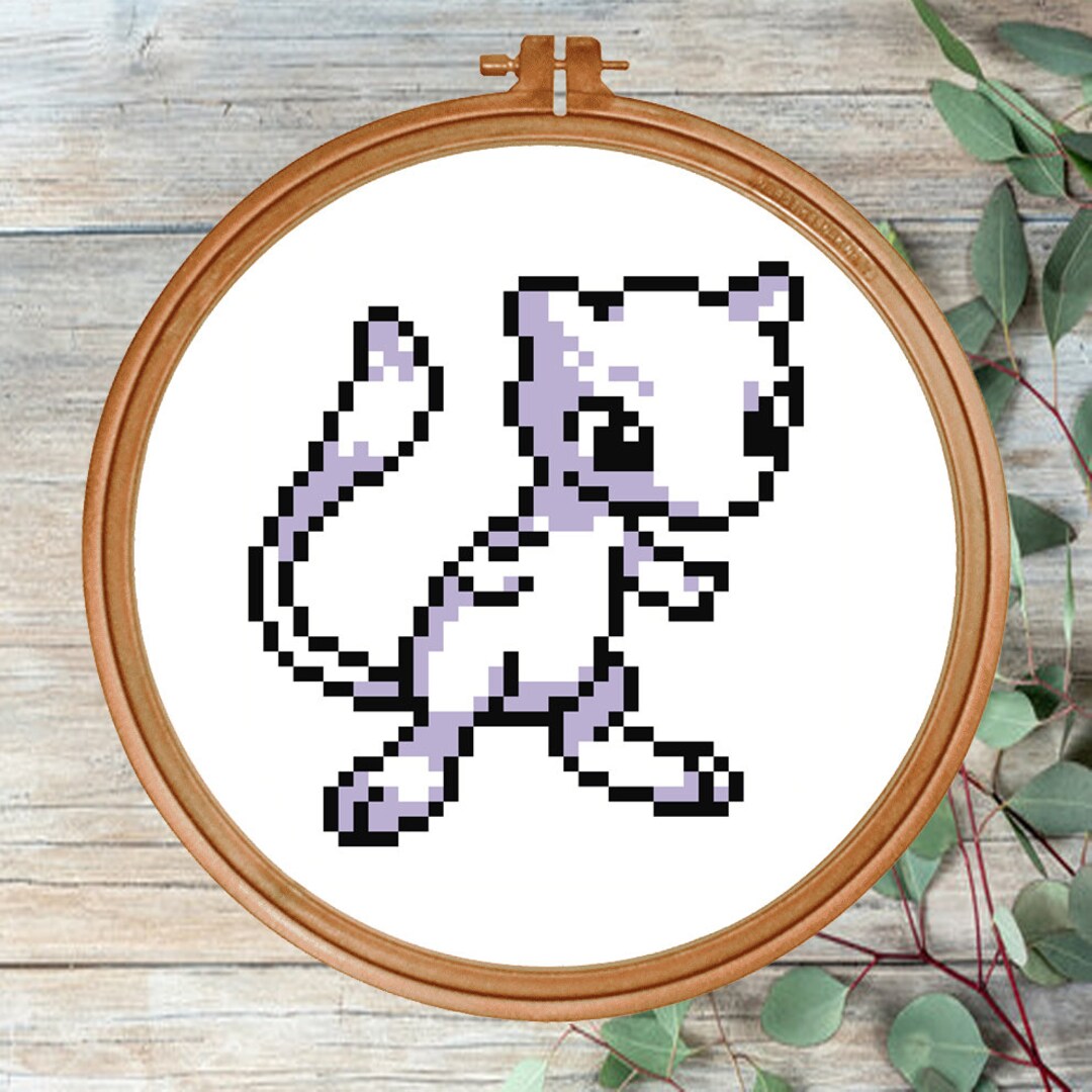 Mew From Pokemon - Cross Stitch Pattern - Etsy